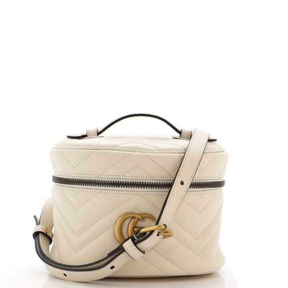 Gucci | Bags | Gucci Gg Marmont Vanity Backpack Matelasse Leather Mini ...